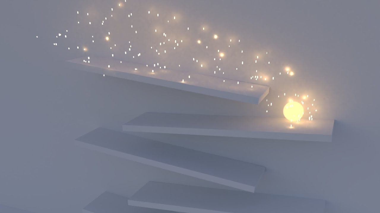 Light ball (blender 2.8 physics and partical simulation) - YouTube