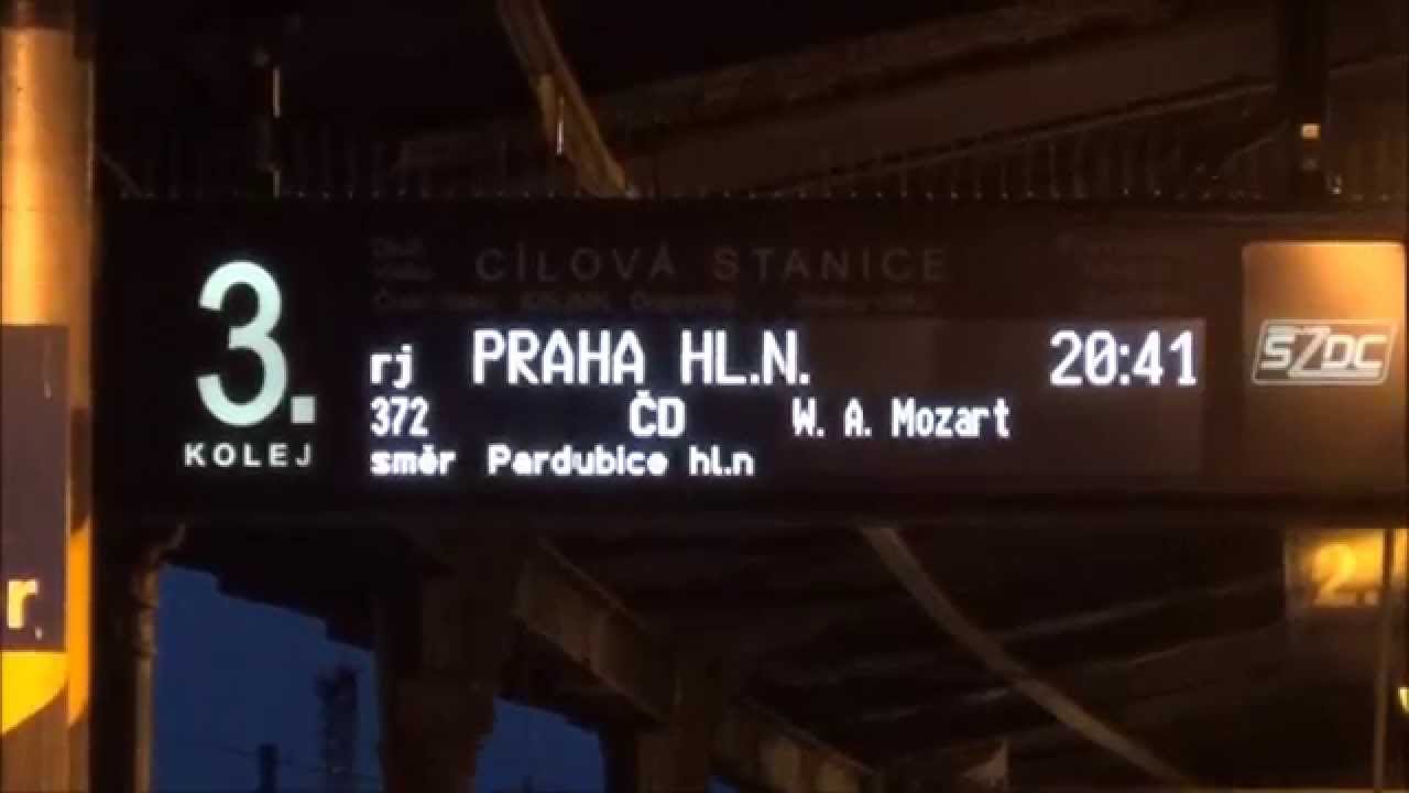 Brno hl. n.: vlak Railjet W. A. Mozart příjezd ze směru Graz Hbf., Wien ...