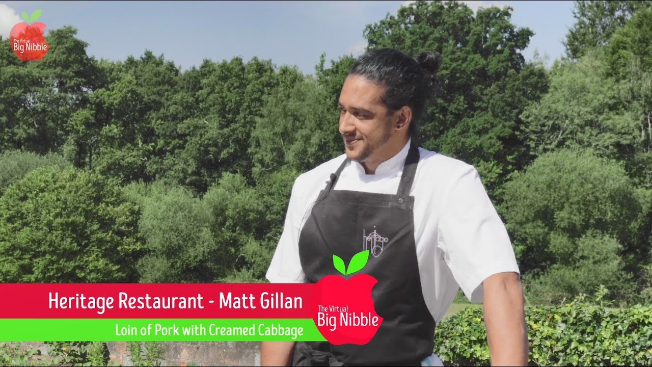 Matt Gillan of Heritage Restaurant Loin of Pork recipe | Virtual Big ...
