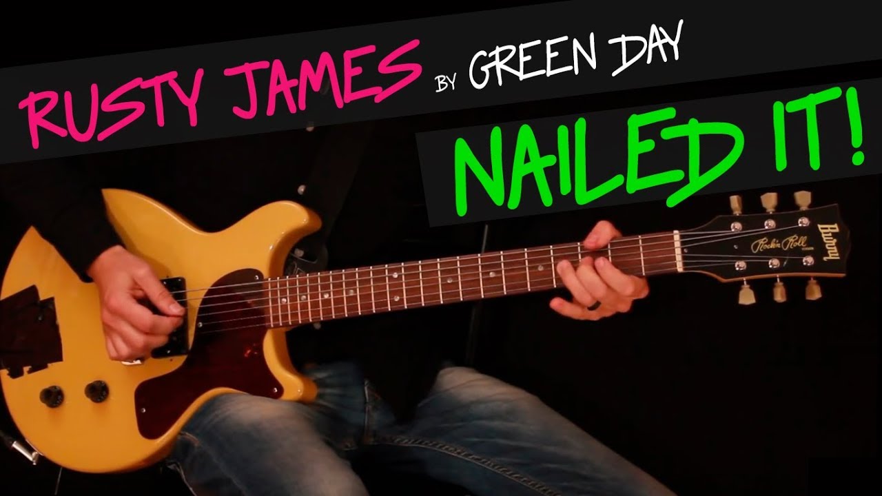 Rusty James - Green Day guitar cover by GV + chords - YouTube