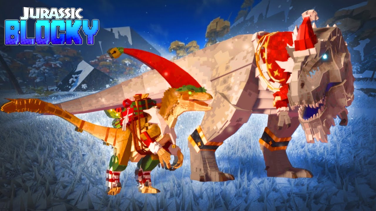 NEW CHRISTMAS TEASERS FOR JURASSIC BLOCKY! (ROBLOX) - YouTube