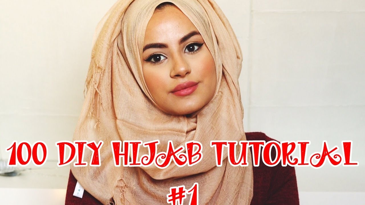 100 DIY Hijab Tutorial #1 - YouTube