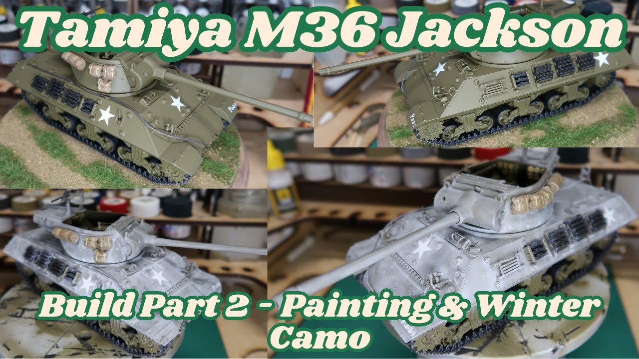 Tamiya M36 Jackson Painting & Winter Camouflage – Step-by-Step #tamiya ...