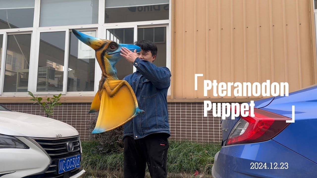 Pteranodon hand puppet-BB124 - YouTube