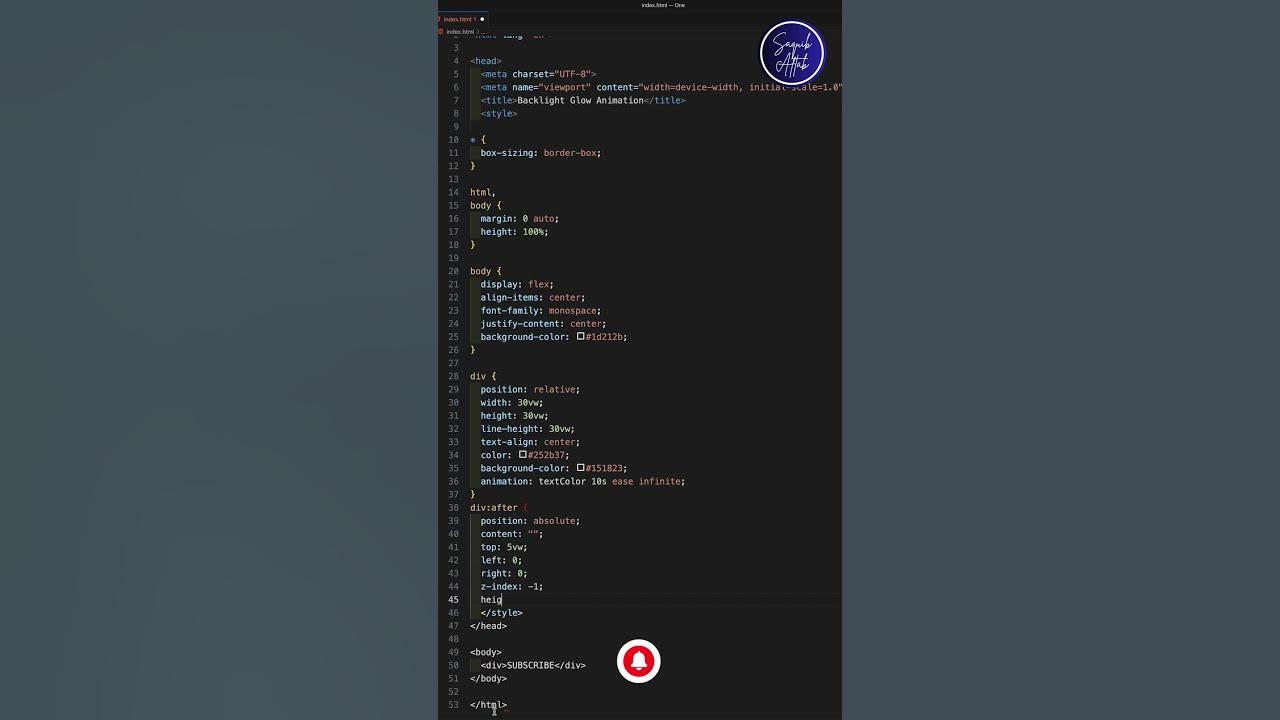 Beautiful Backlight Glow Animation Html Css Programming Cssanimation Codingshorts Youtube 9579