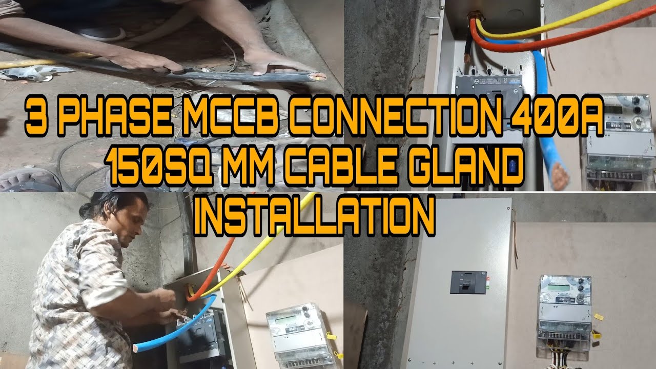 ☑️Armoured Cable Gland Installation || cable gland size 4core 150 sq mm ...