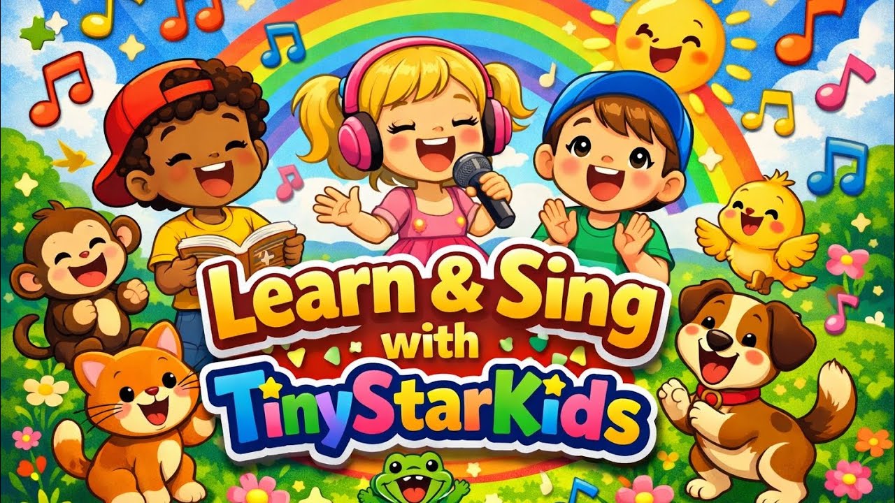 Happy Learning Song for Kids 🌈 | Fun & Educational Music | Tiny Star ...