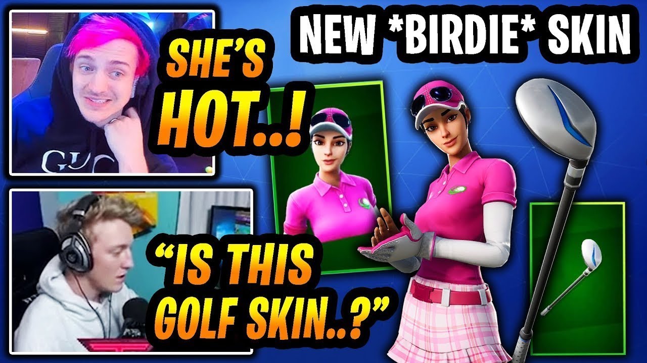 NINJA AND STREAMERS REACT TO "BIRDIE" SKIN AND PICKAXE! (Fortnite ...