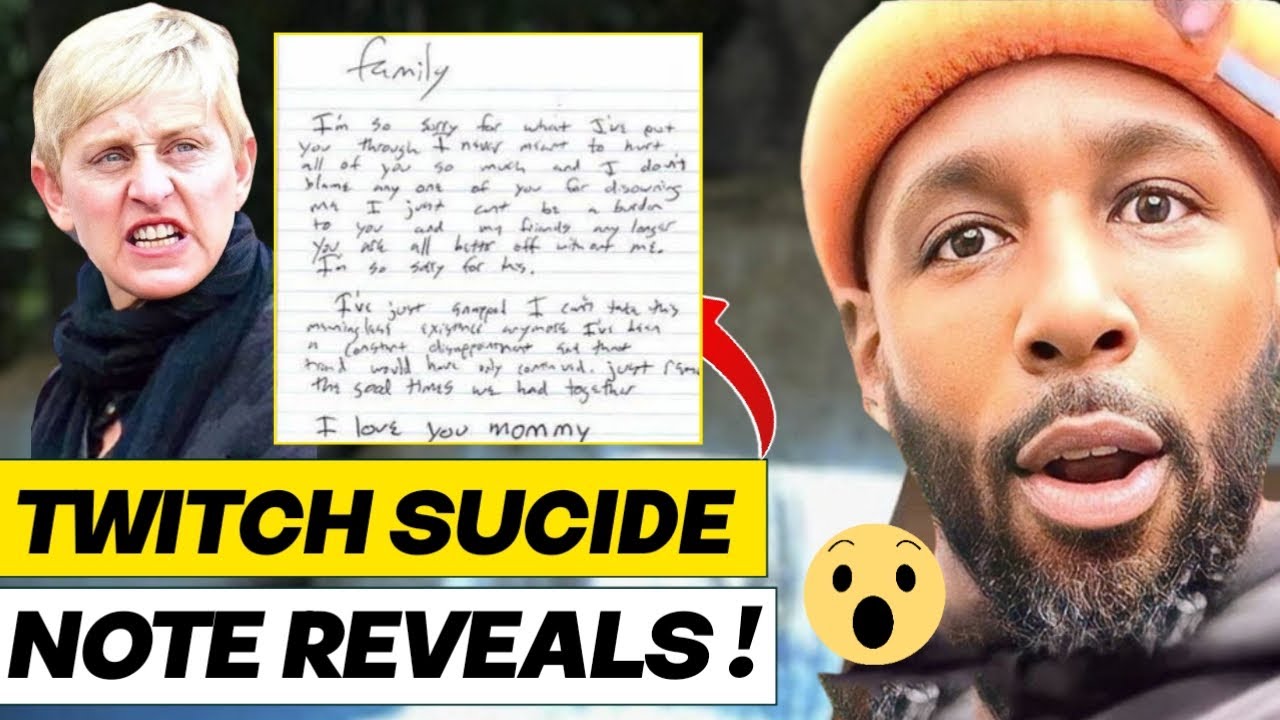 Twitch's Su!cide Note Reveals Bizzare Details About His Death - YouTube