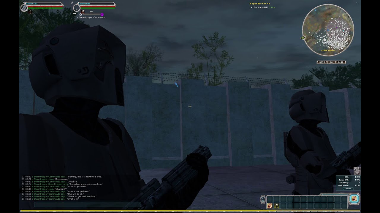 SWG Legends - Imp Swarm at Rori Rebel Military Outpost - YouTube