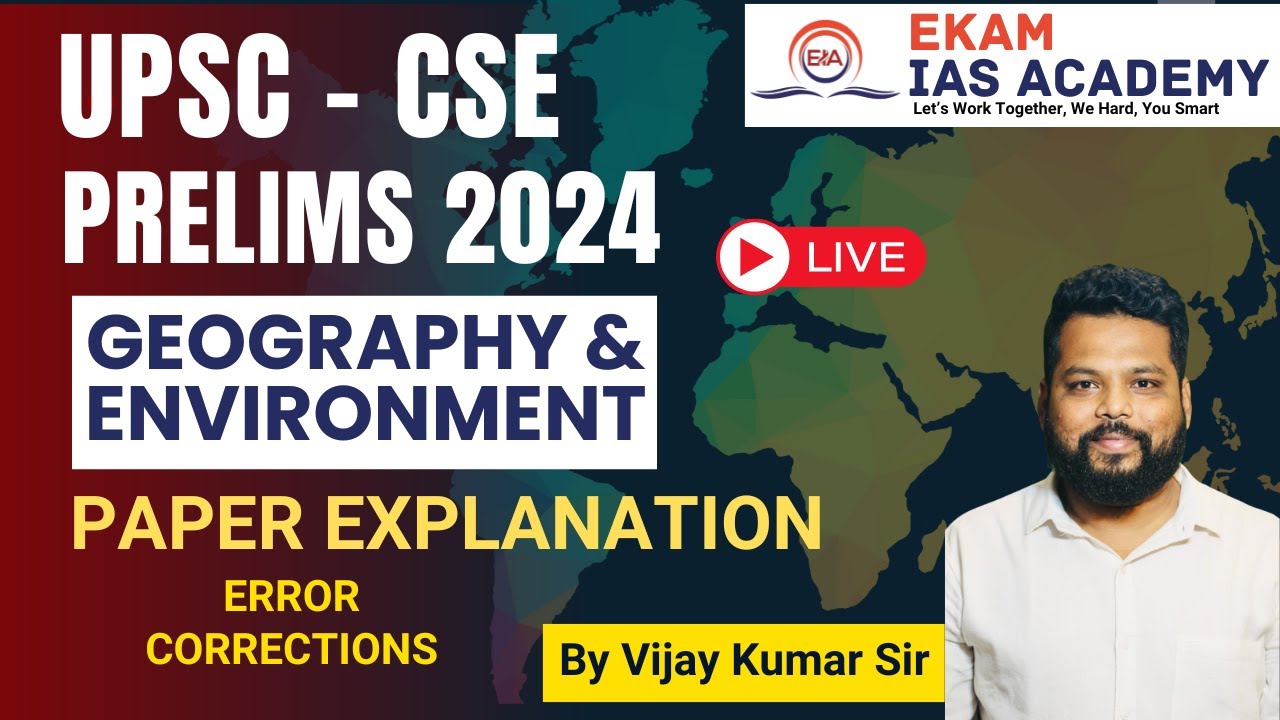 UPSC PRELIMS 2024 Official Answer Key Explanation Error corrections ...