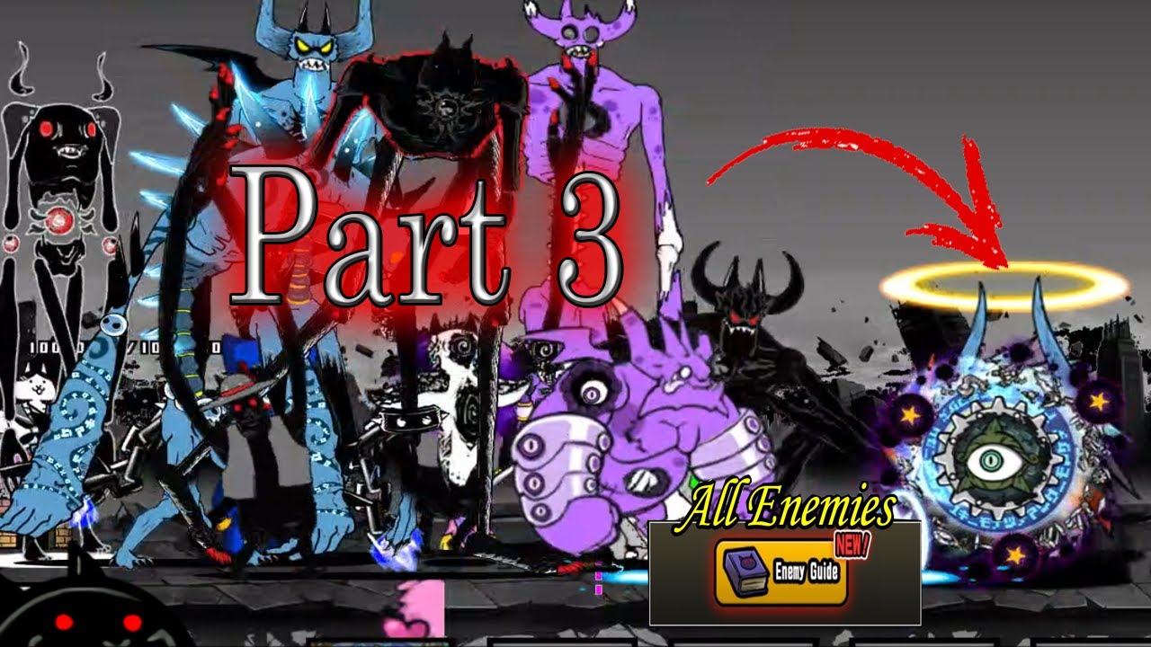 The Battle Cats - All enemies Vs Cyclone Ultimate (Part 3) - YouTube