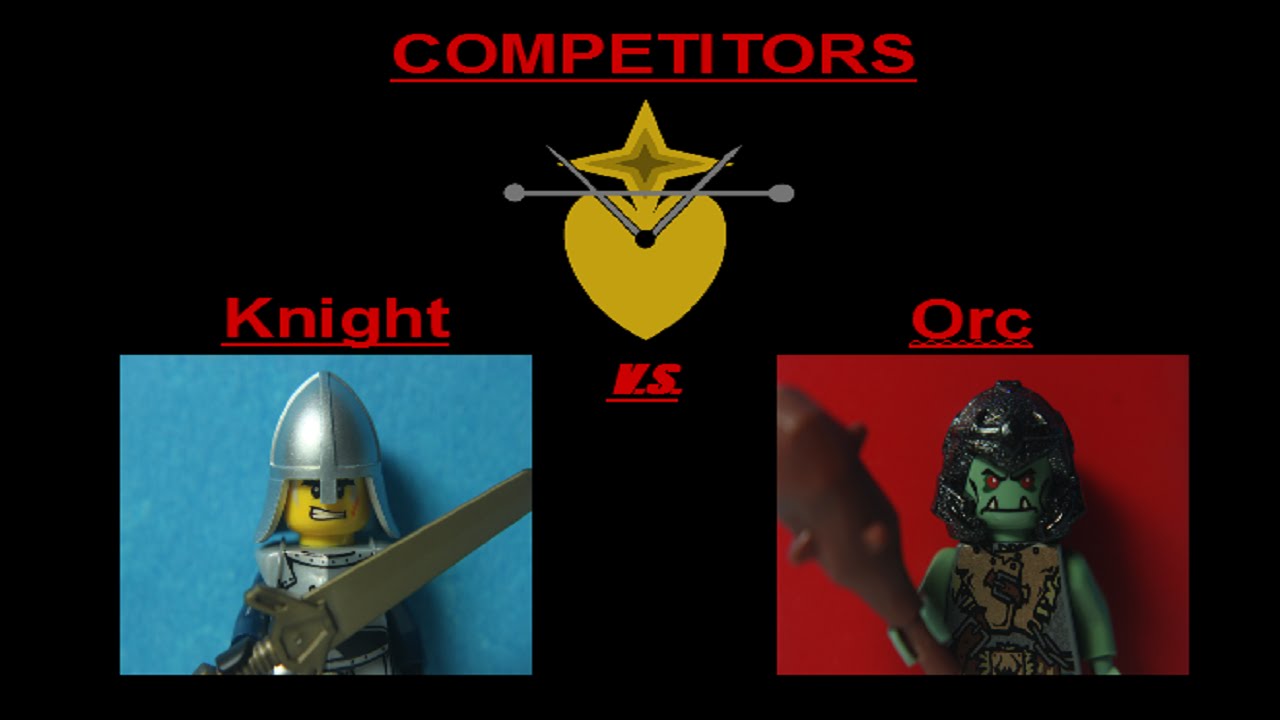 Lego Knight Vs Orc - YouTube