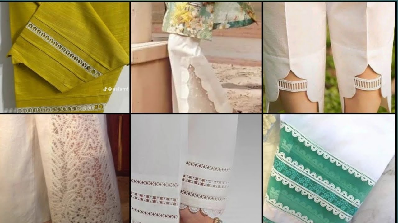 Beautiful Trousers & Shalwar Designs | Bellbottom trousers/Capri ...