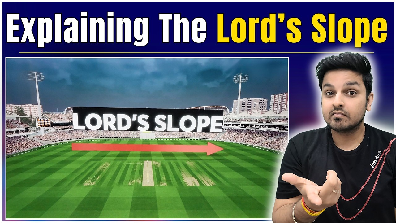 Explaining the LORD's SLOPE | Why Batting is Difficult at Lord's ...