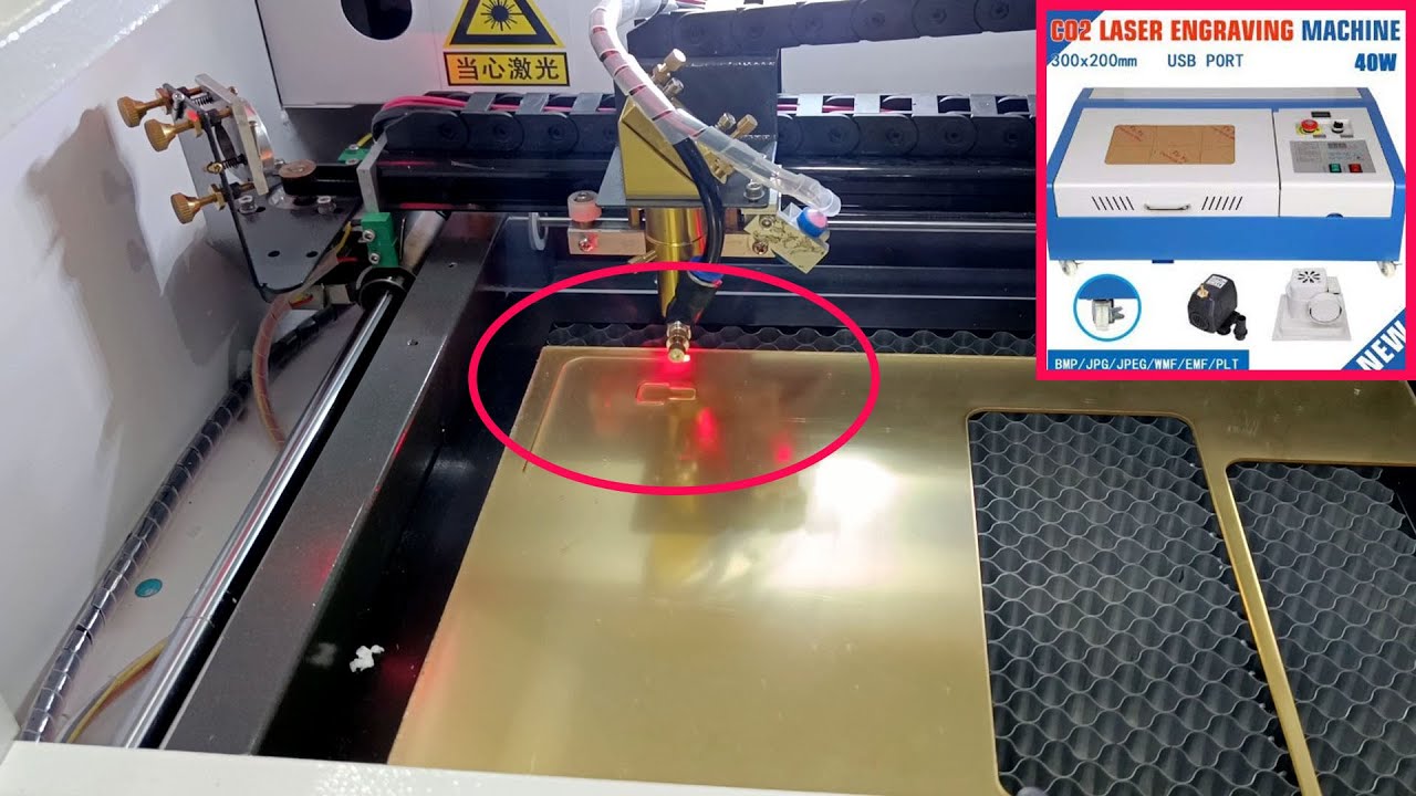 Co2 Laser Cutting Engraving Machine Demo - YouTube