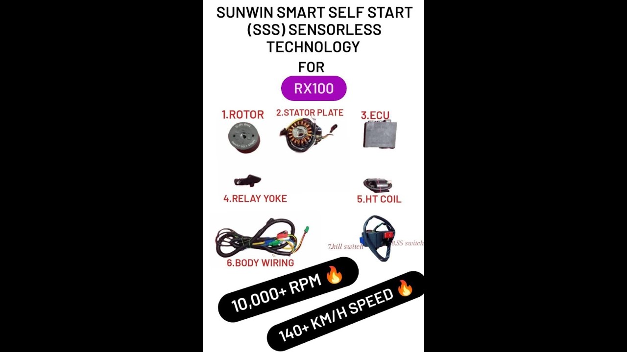 RX100 Self start (Sunwin self start sensorless technology) without any ...