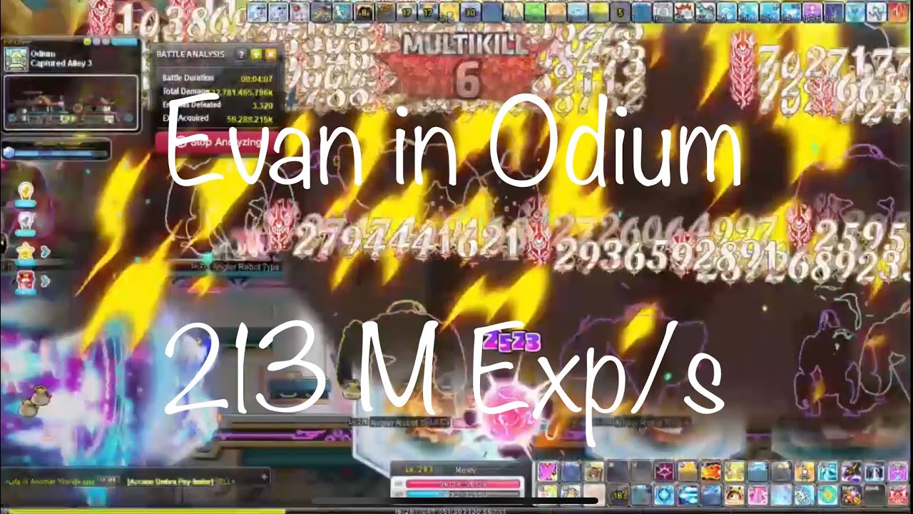 [GMS] MapleStory Evan Odium Training Guide 810mob/min - YouTube