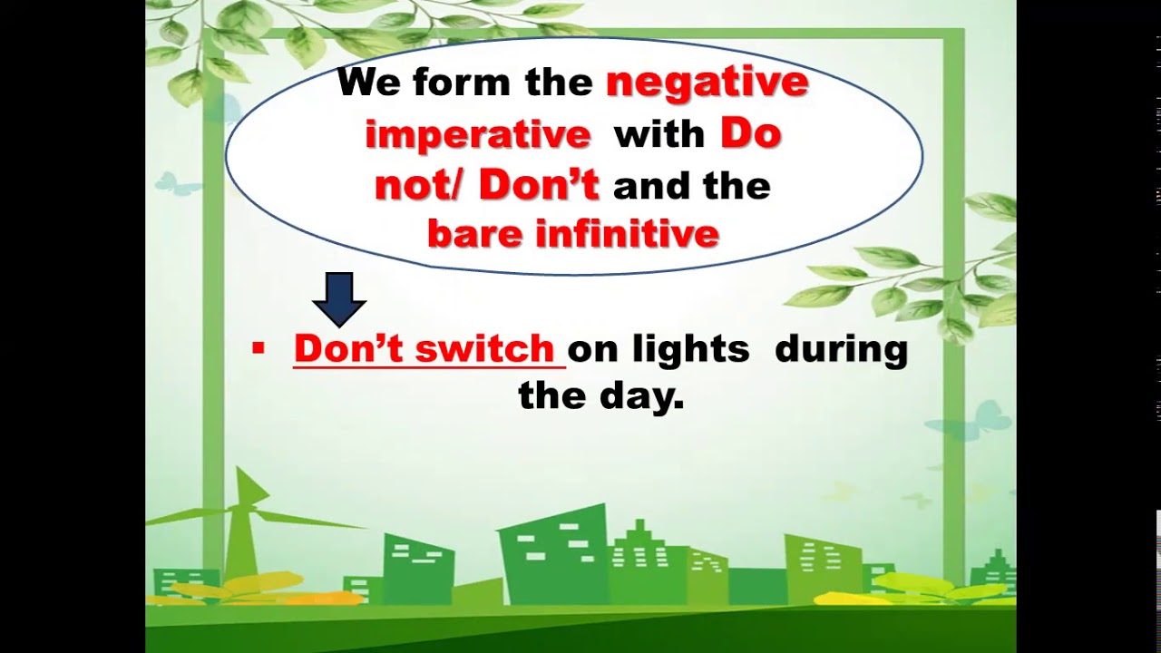 Negative Imperative - YouTube