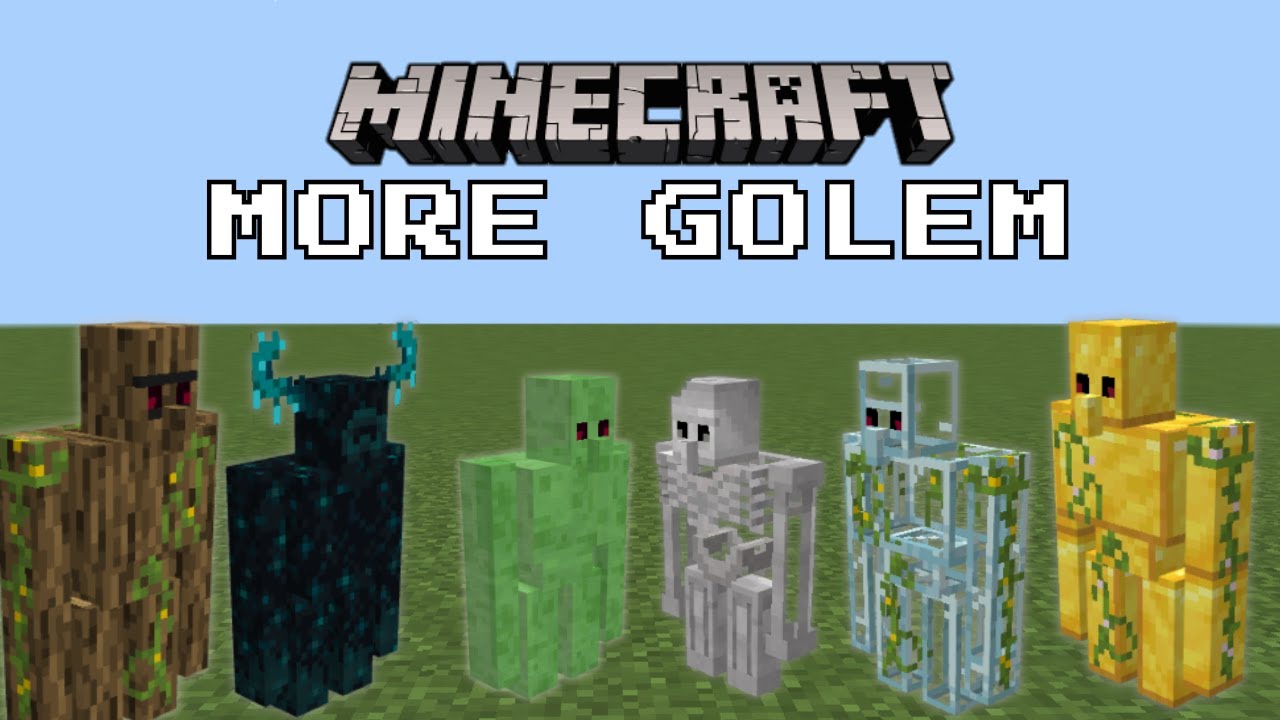 Download More Golem Mod for Minecraft PE 1.21+ (Insane Golems!) - YouTube