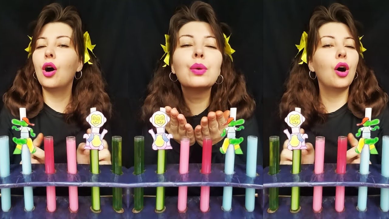 {ASMR} RAINBOW DRINKS, ASMR DRINKING, asmr mouth sounds #ASMRDRINKING ...