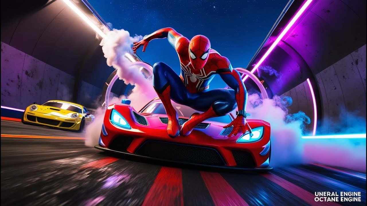 Spidey Drift! Spider-Man's Ultimate Trap-Dodging Race! 🕷️🔥 - YouTube