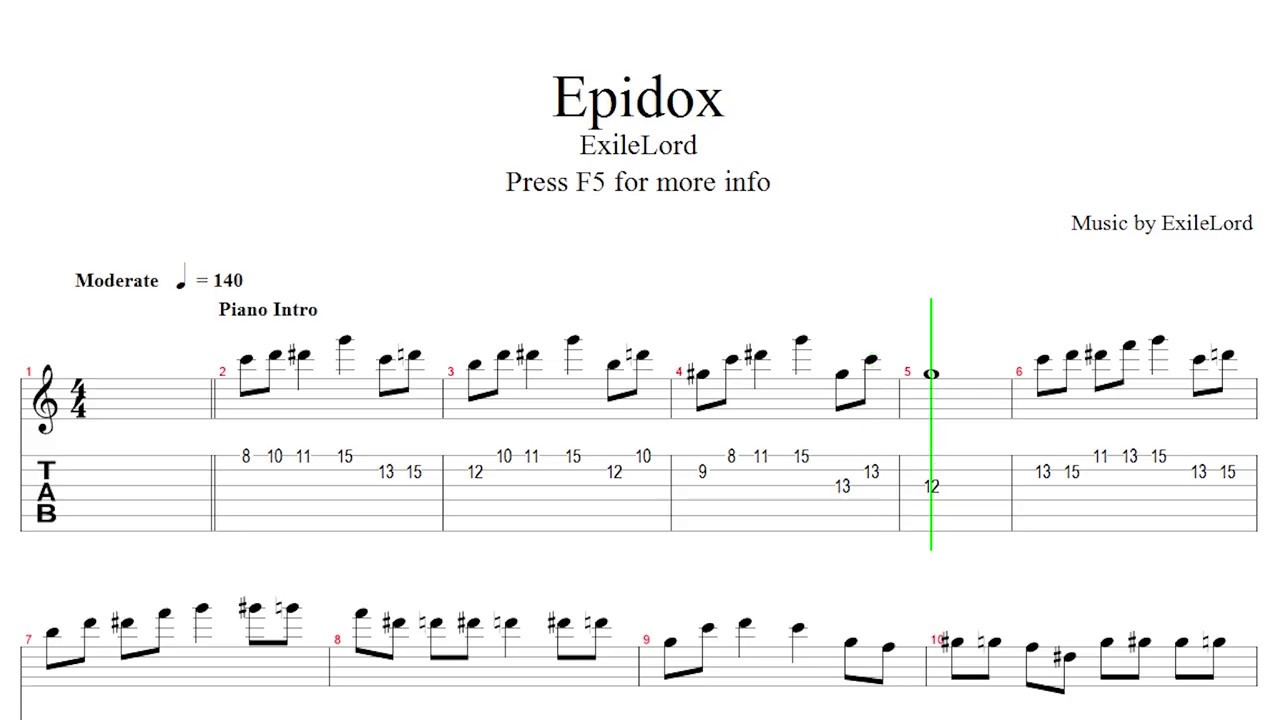 ExileLord - Epidox Guitar Tab (Guitar Pro) - YouTube