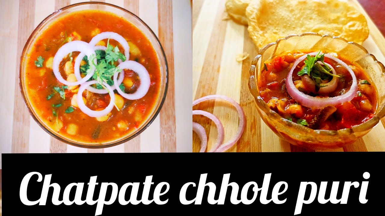 How to make Chatpate chhole bhatore with puri | punjabi chhole | easy ...