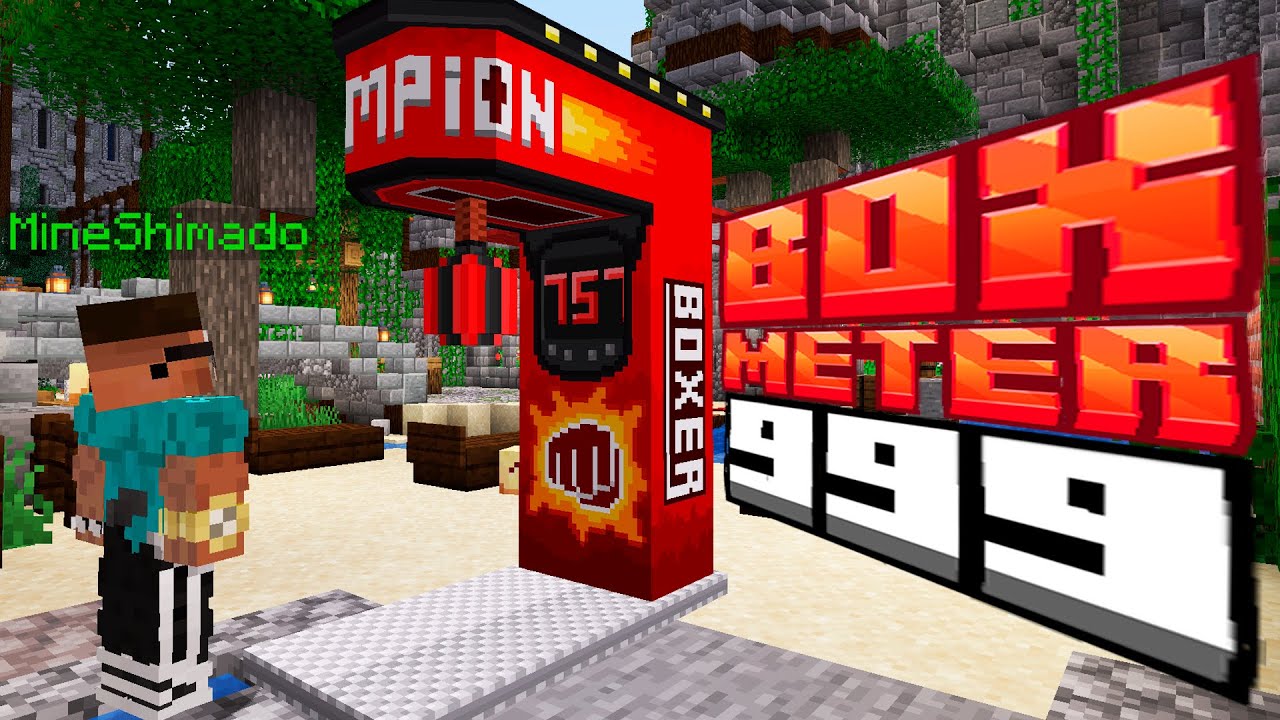 Boxing Machine in Minecraft! Minecraft interactive games plugin! - YouTube