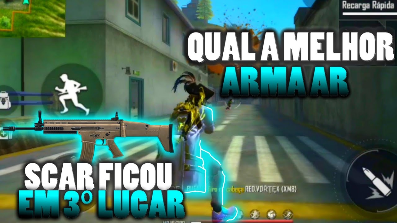 QUAL A MELHOR ARMA AR - FREE FIRE - YouTube