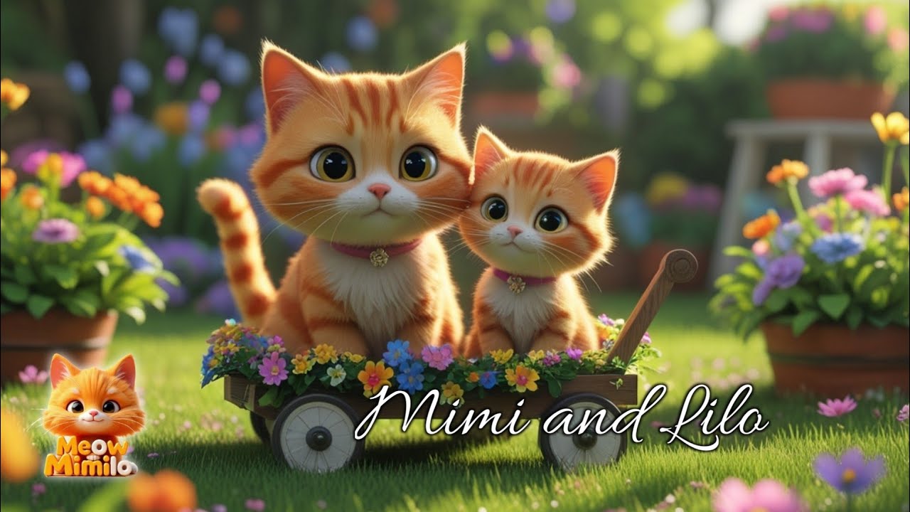 The Rainbow Garden of Mimi and Lilo #518 | meow mimilo - YouTube
