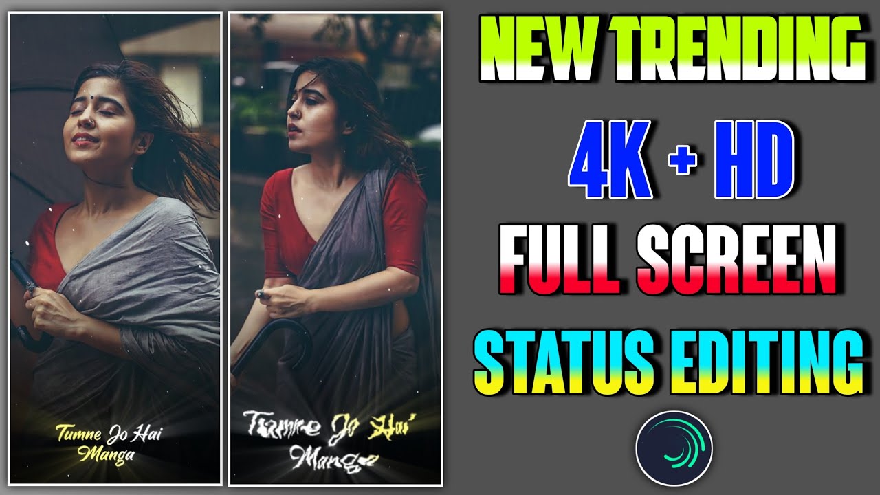 New Trending Full Screen Whatsapp Status Video Editing Alight Motion ...