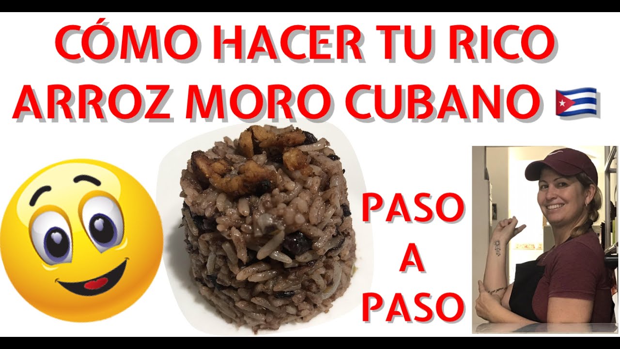 Cómo hacer ARROZ MORO CUBANO de CUBA 1 RECETA TRADICIONAL CUBANA # ...
