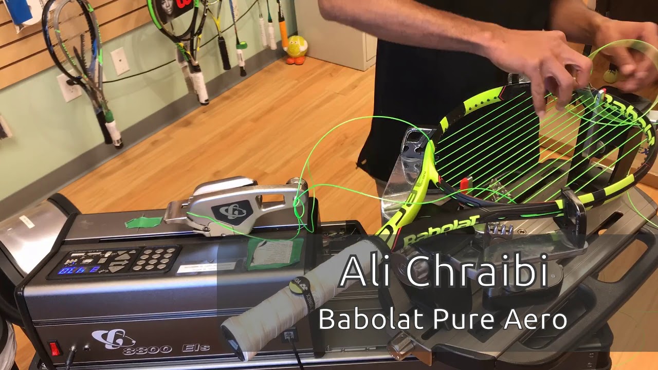 Time Lapse: How to String a Babolat Pure Aero Tennis Racquet - YouTube