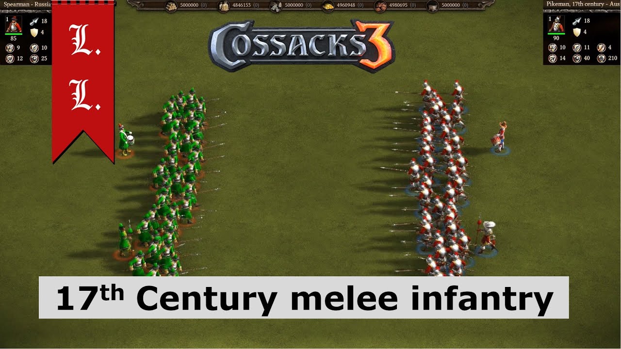 17th Century Melee Infantry Competition - Cossacks 3 - YouTube