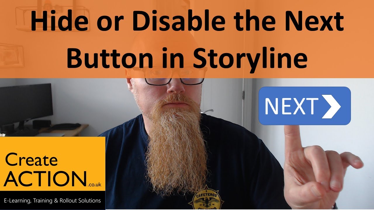 Hide or Disable the NEXT button in Articulate Storyline - YouTube