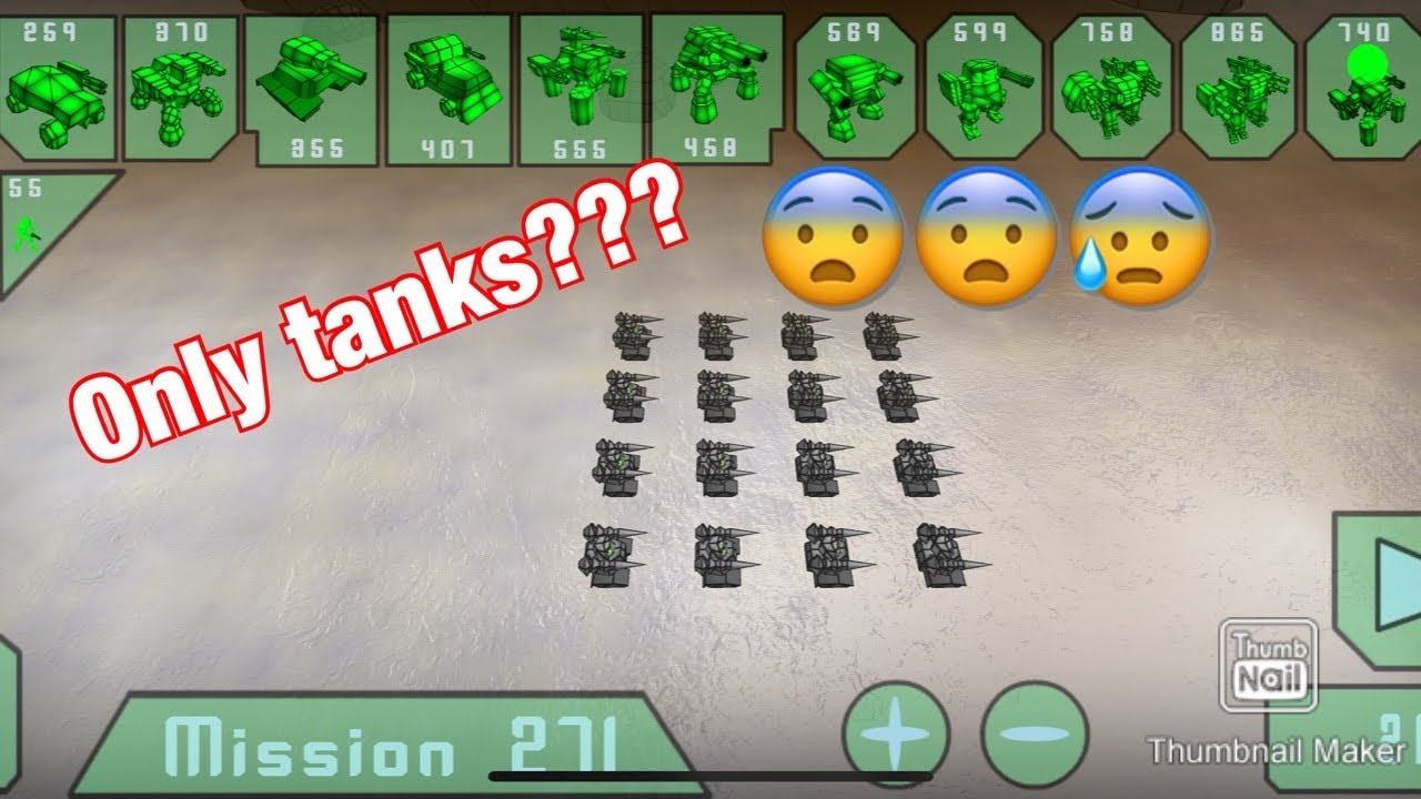 Stick mech battle simulator only using tanks - YouTube