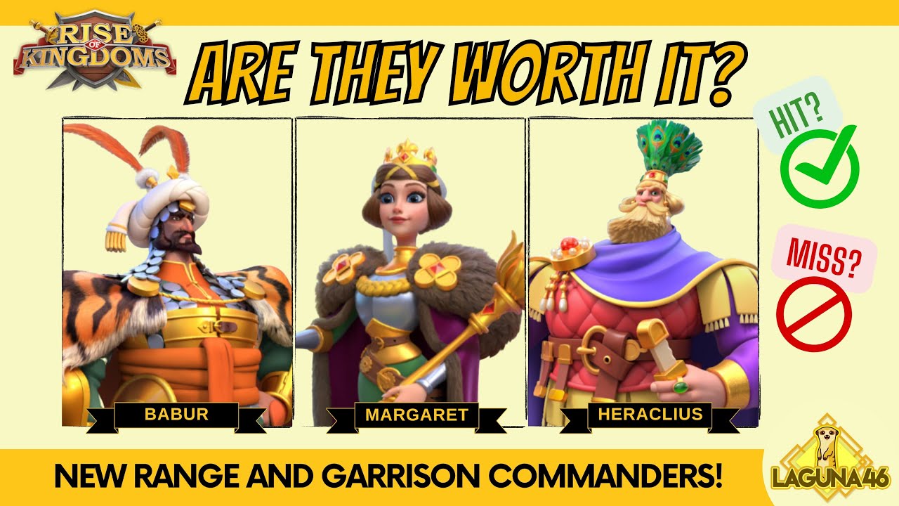 Babur, Margaret and Heraclius full review | Rise of Kingdoms! - YouTube