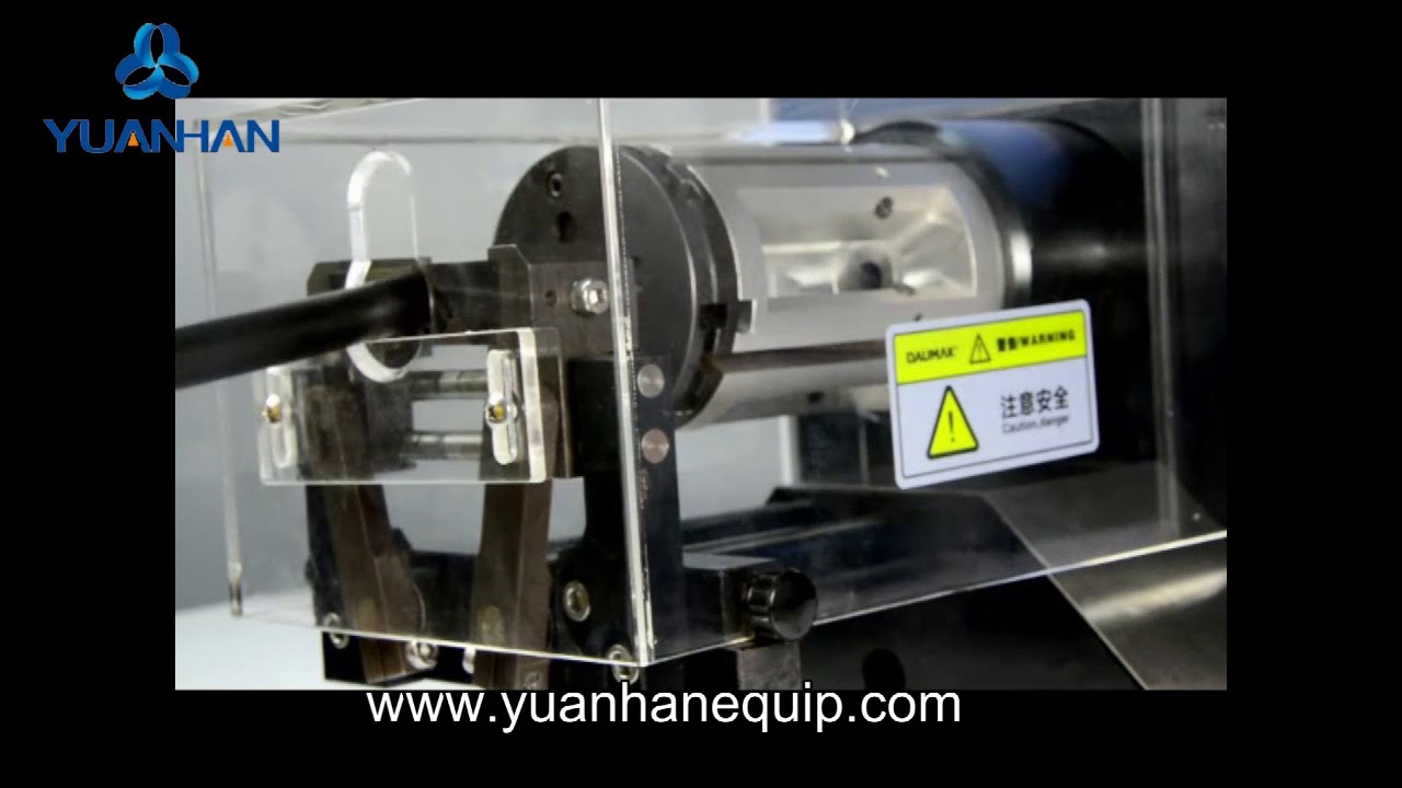 Semi-automatic Coaxial Wire Stripping Machine YH-8608 - YouTube
