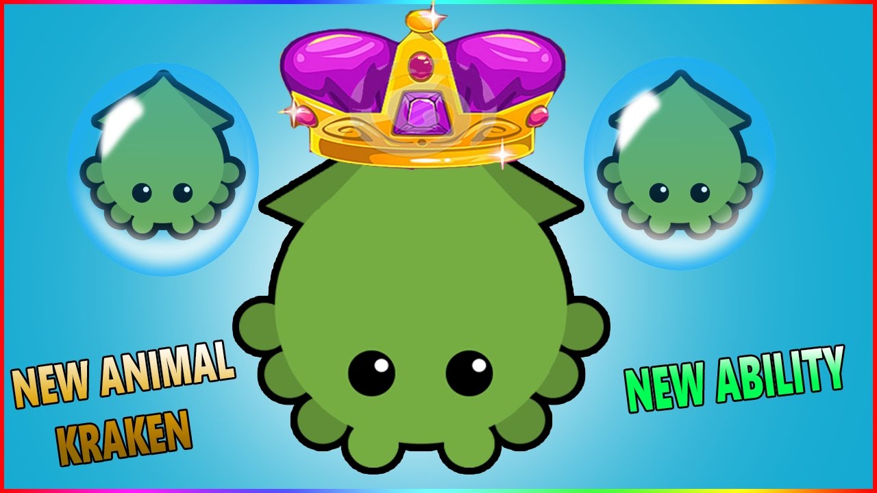 MOPE.IO NEW ANIMAL KRAKEN - NEW ABILITY & NEW ALL ANIMALS ORDER (Mope ...