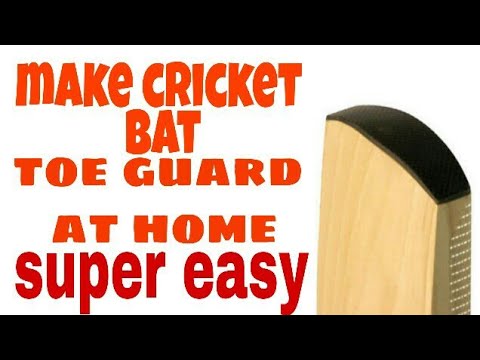 How to make a toe guard for a cricket bat at home easily by cricket ...