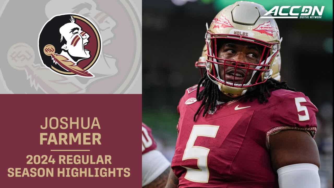 Joshua Farmer 2024 Regular Season Highlights | Florida State Defensive ...