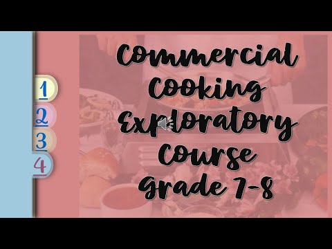 Commercial Cooking Exploratory Course Grade 7 & 8 - Lesson 1 - YouTube