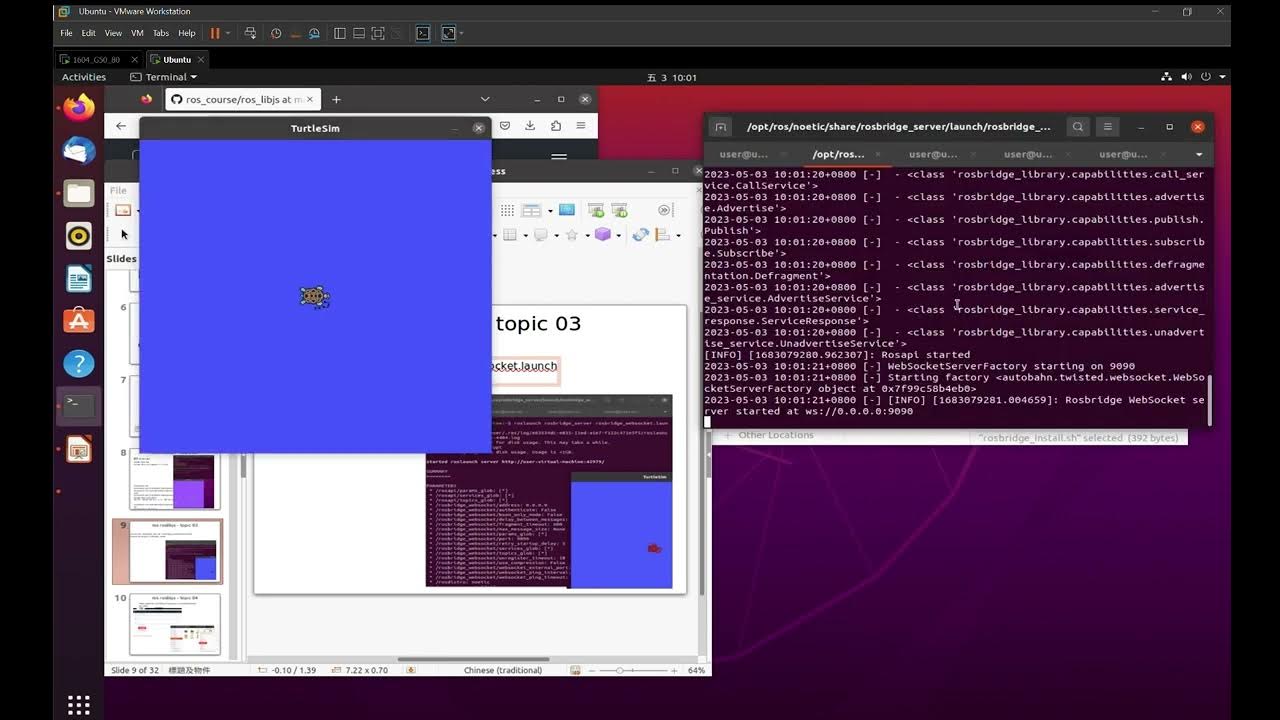 ros course 20230502 -- ROS roslibjs網頁程式 - YouTube