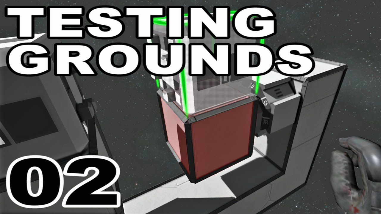 E02 "Double Rotor Grid" | Testing Grounds | Space Engineers - YouTube