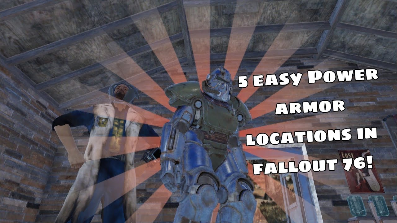 5 Easy Power armor Locations! (Fallout 76) - YouTube