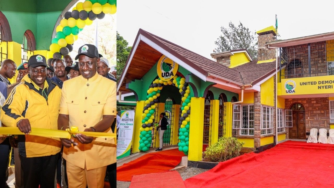 President Ruto officially opens UDA office in Ruring'u, Nyeri County ...