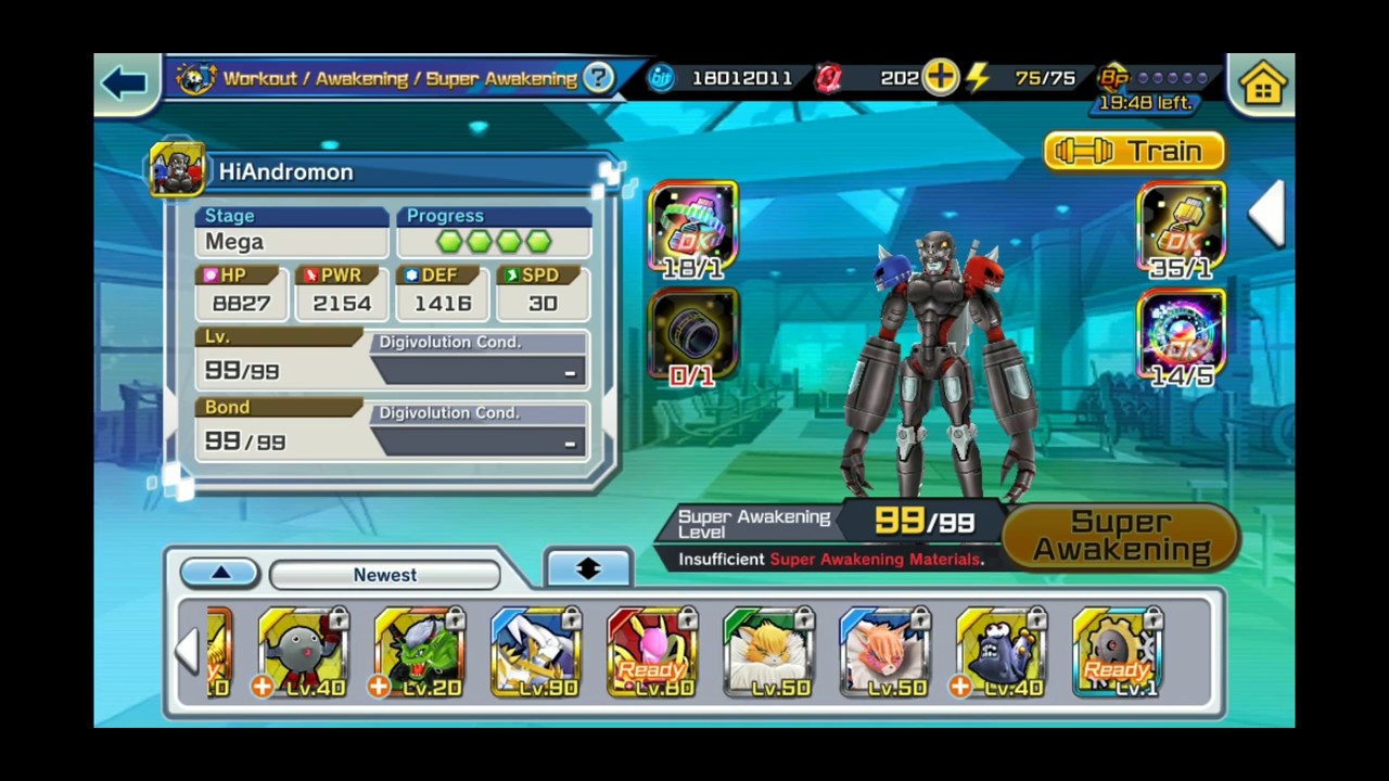 [Digimon ReArise] Training: Digivolution - Motimon to Hagurumon ...
