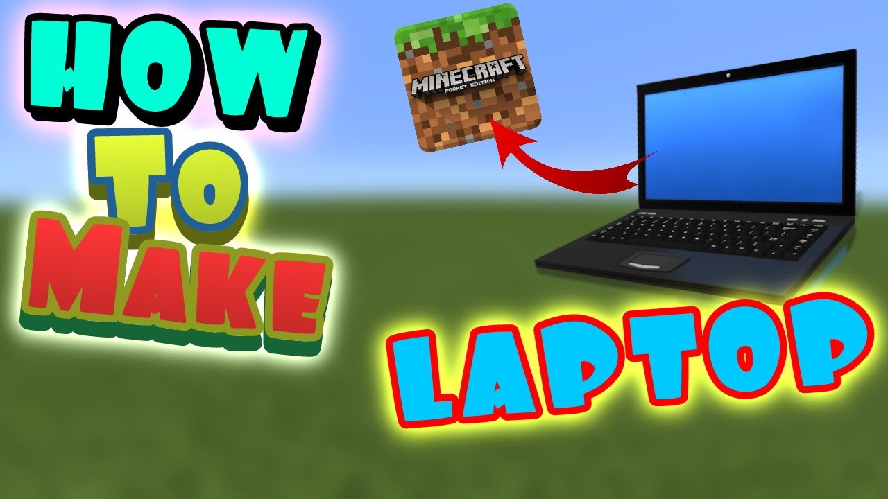 How To Make LAPTOP Minecraft PE | Minecraft Pocket Edition - YouTube