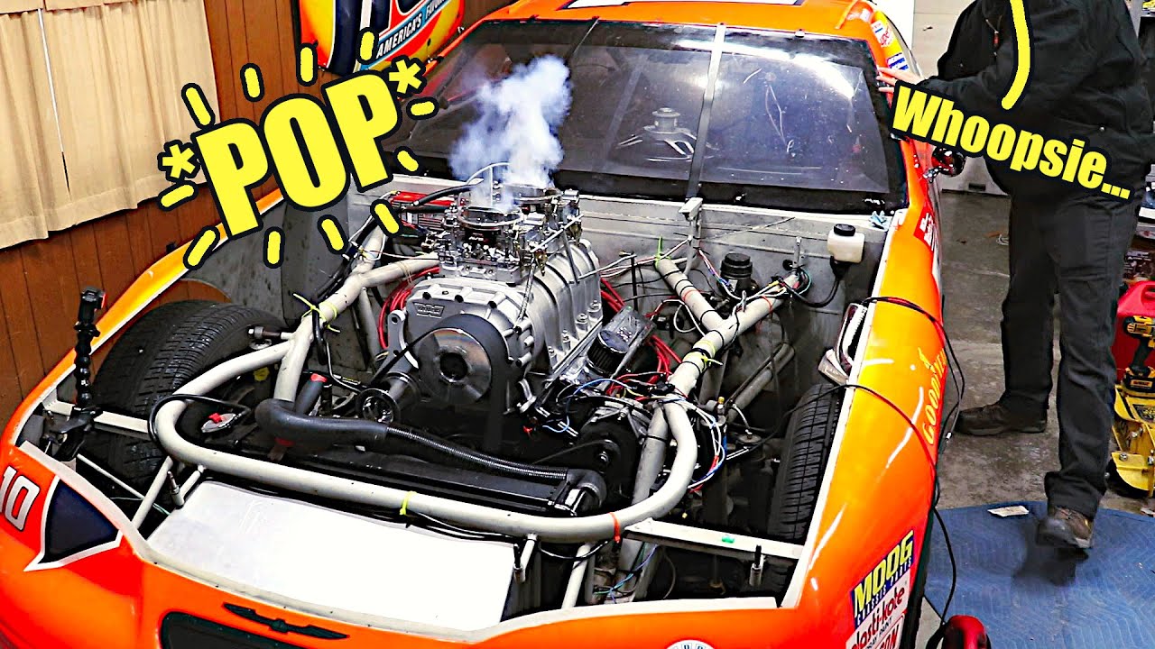 First Start: The Supercharged NASCAR Tide Car! - YouTube